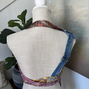 Upcycled Men's Tie Halter Top, Retro Paisley Corset, Small - Etsy