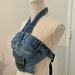 Upcycled Denim Halter Top: Handmade Festival Fashion (XS/S) - Etsy