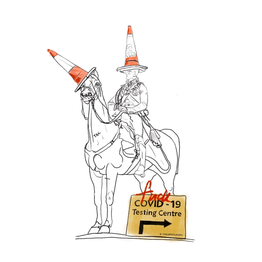 The Dapper Duke Says Fck COVID Duke of Wellington, Glasgow - Etsy