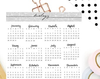 Cute calendar | Etsy