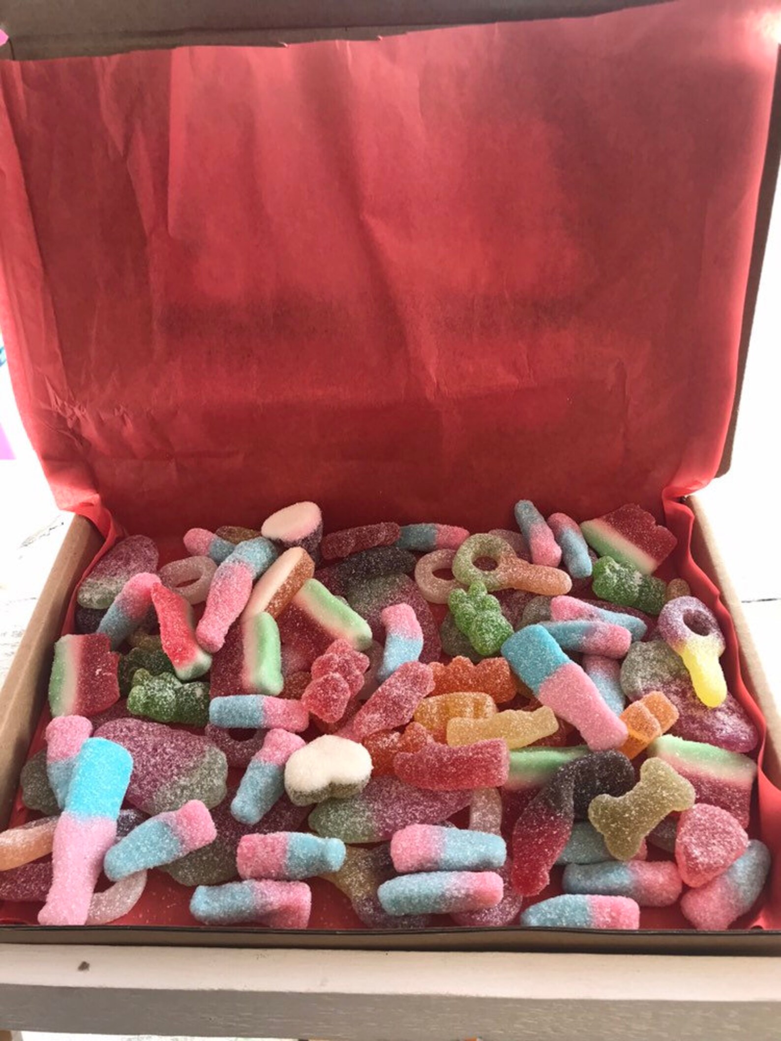 Pick N Mix Sweet Box 500g - Etsy UK