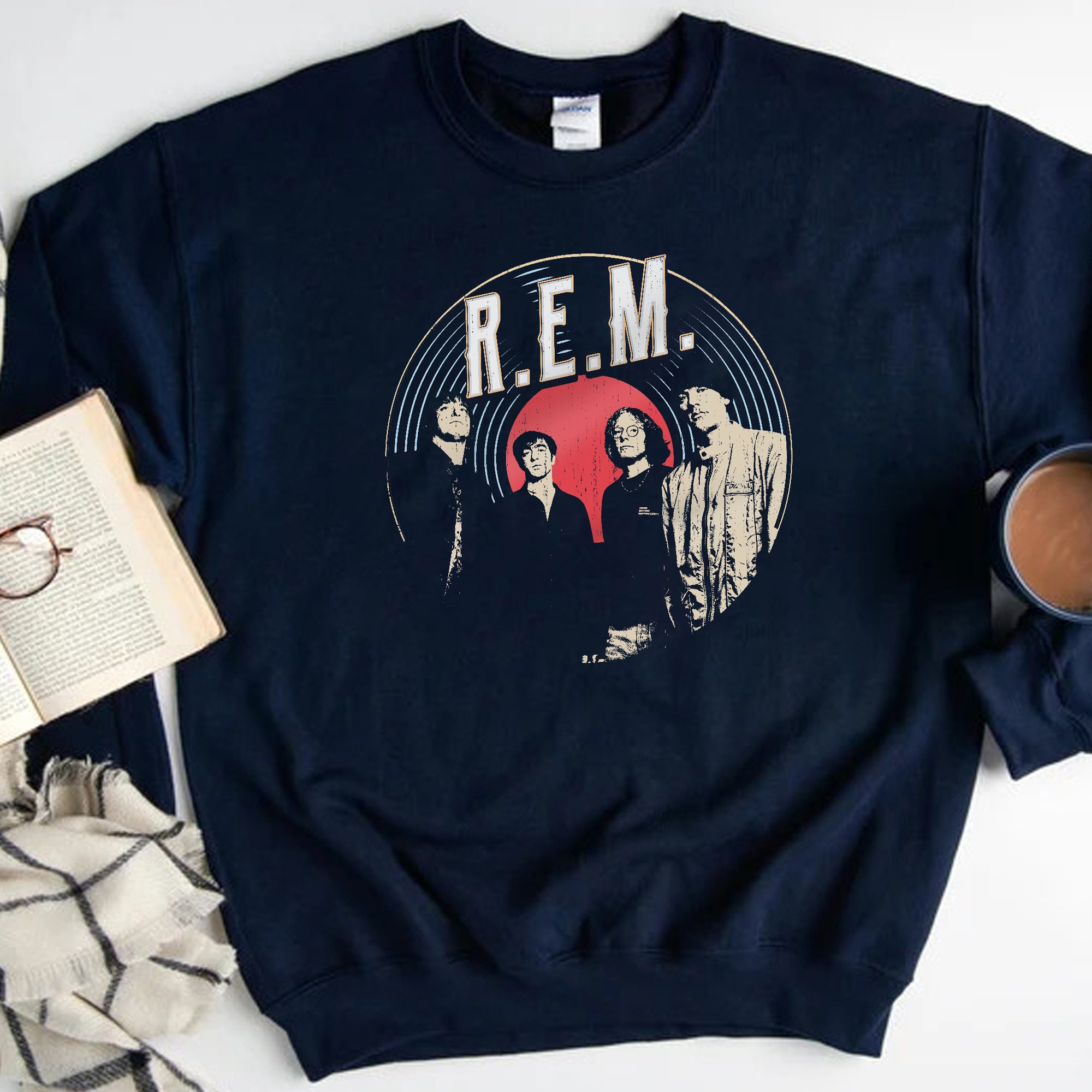 REM Rock Band T-Shirt | Vintage Vinyl REM Band Shirt sold by Pinched ...