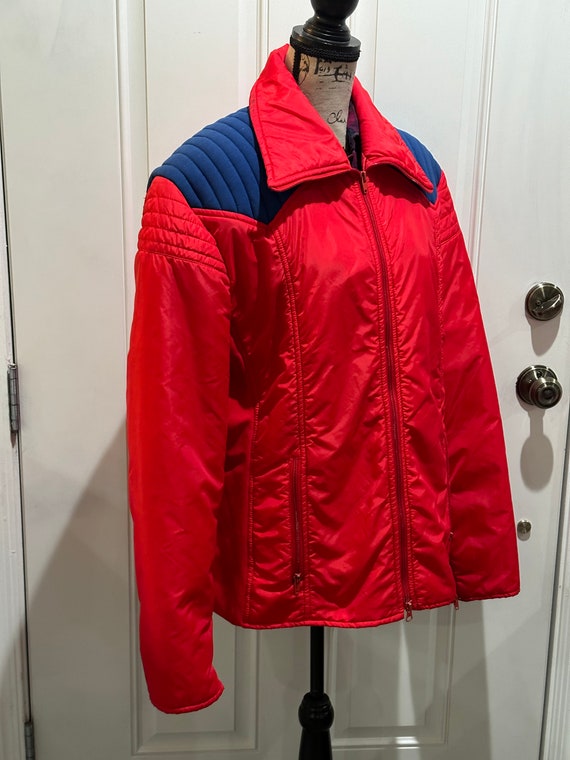 Ellesse Beconta 80’s Vintage Men’s Red Puffer Jacket … - Gem