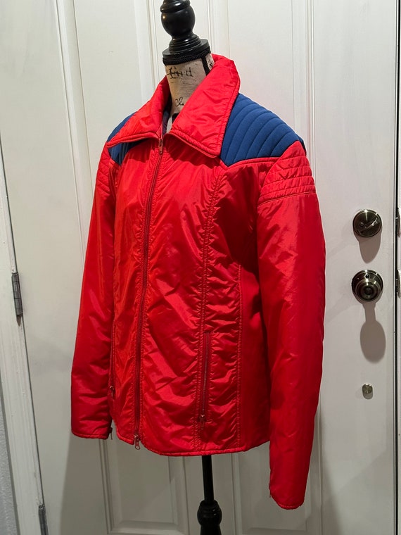 Ellesse Beconta 80’s Vintage Men’s Red Puffer Jacket … - Gem