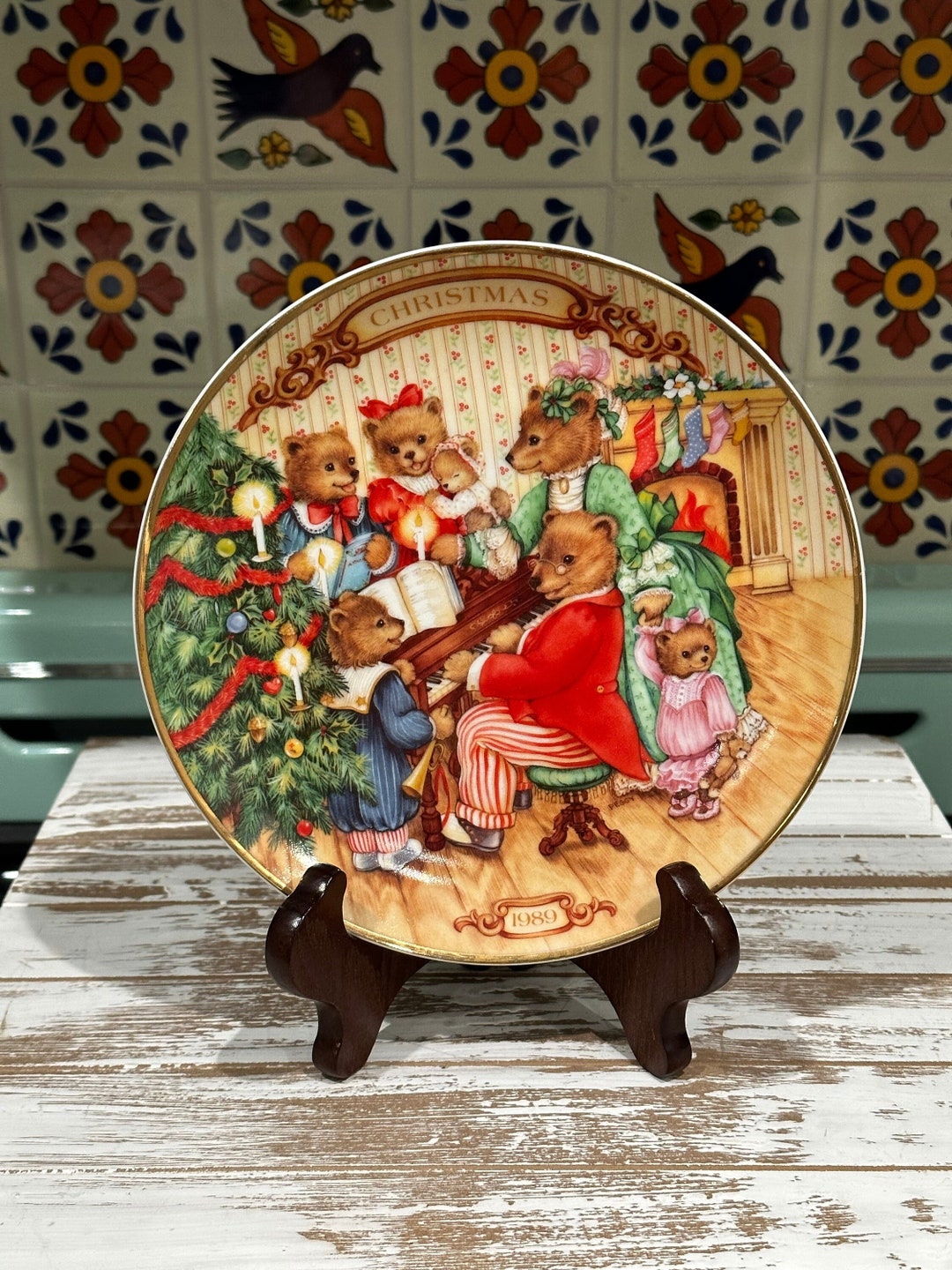 Vintage Avon 1989 Collector Plate together for Christmas - Etsy