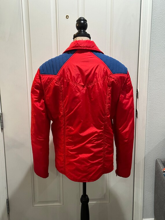 Ellesse Beconta 80’s Vintage Men’s Red Puffer Jacket … - Gem