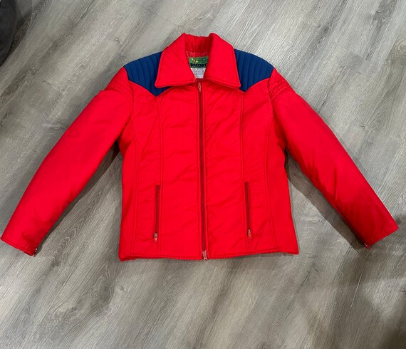 Ellesse Beconta 80’s Vintage Men’s Red Puffer Jacket … - Gem