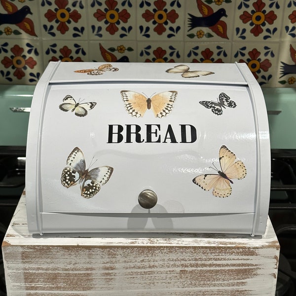 Tin Bread Box - Etsy