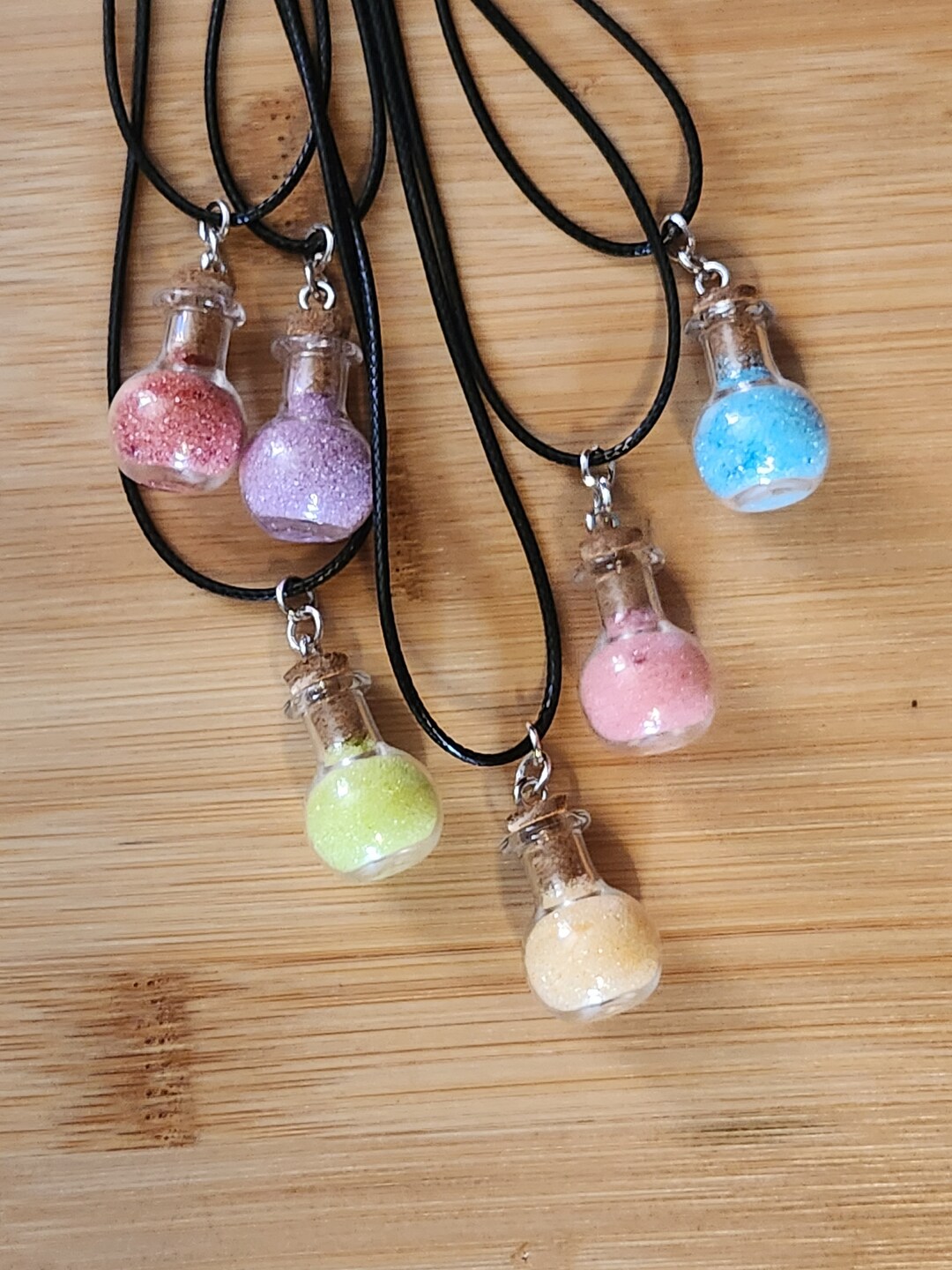 Mini Fairy Dust Bottle Necklaces Colorful Potion Bottle - Etsy