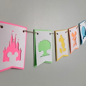 Disney World Banner, WDW Paper Decorations - Etsy