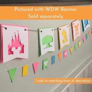 Disney World Banner, WDW Paper Decorations - Etsy