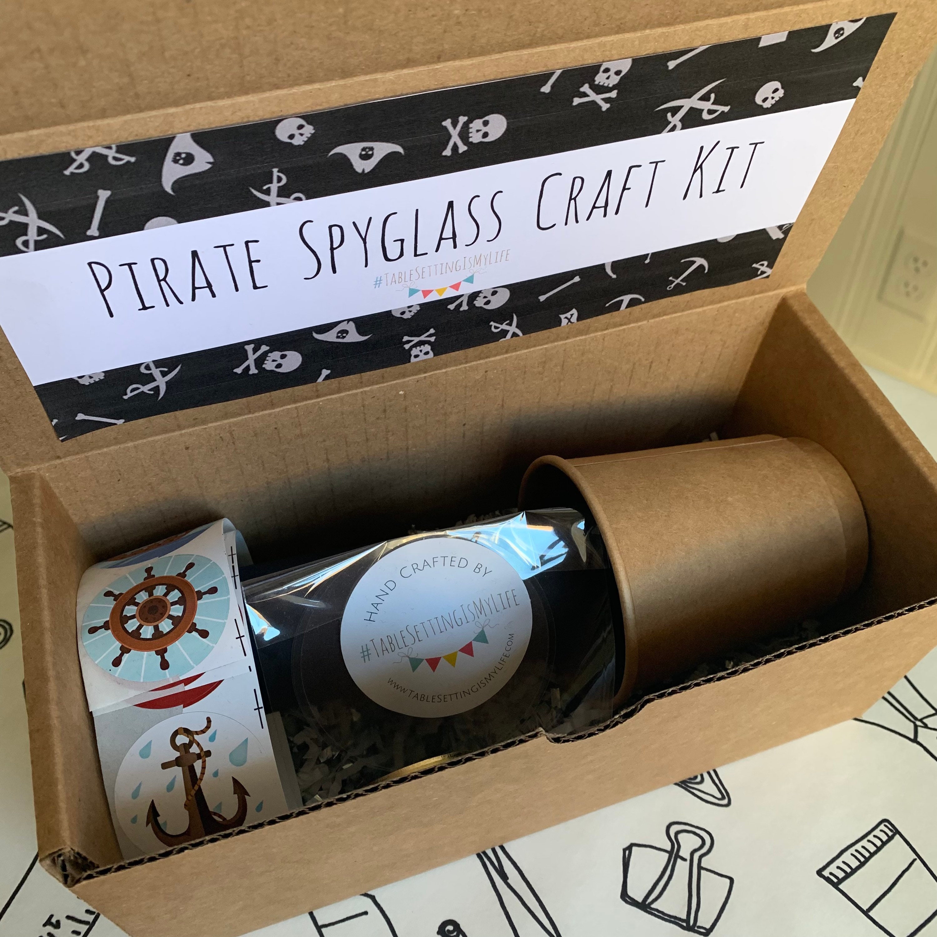 Pirate Spyglass Craft Kit DIY Telescope - Etsy
