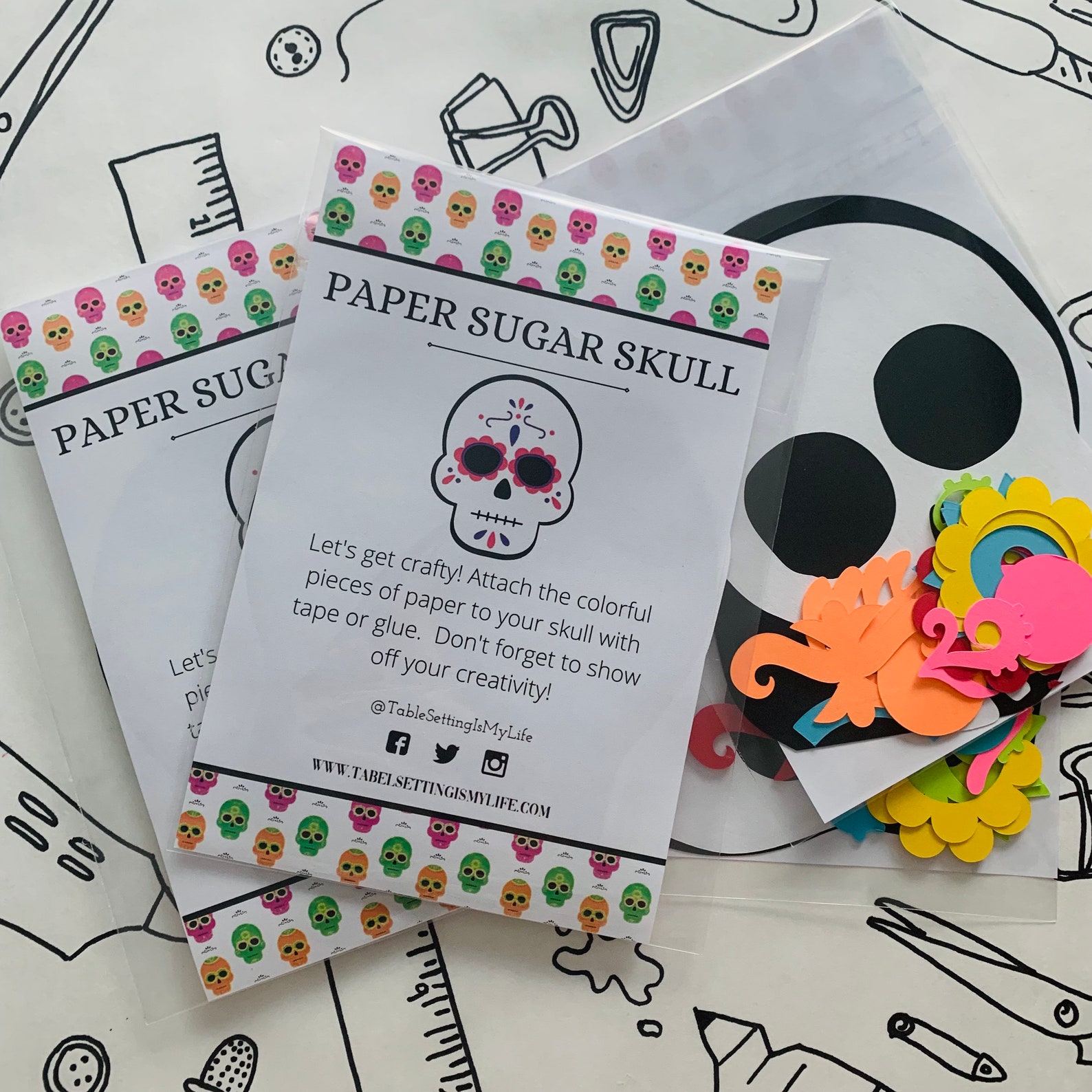Sugar Skull Craft Kit Party Favor - Etsy