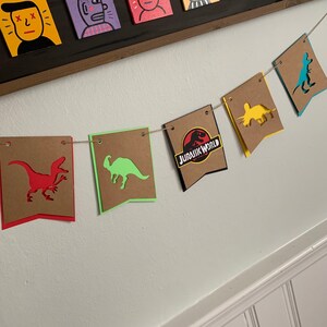 Jurassic Park Themed Dinosaur Banner, DINO Party Decorations - Etsy