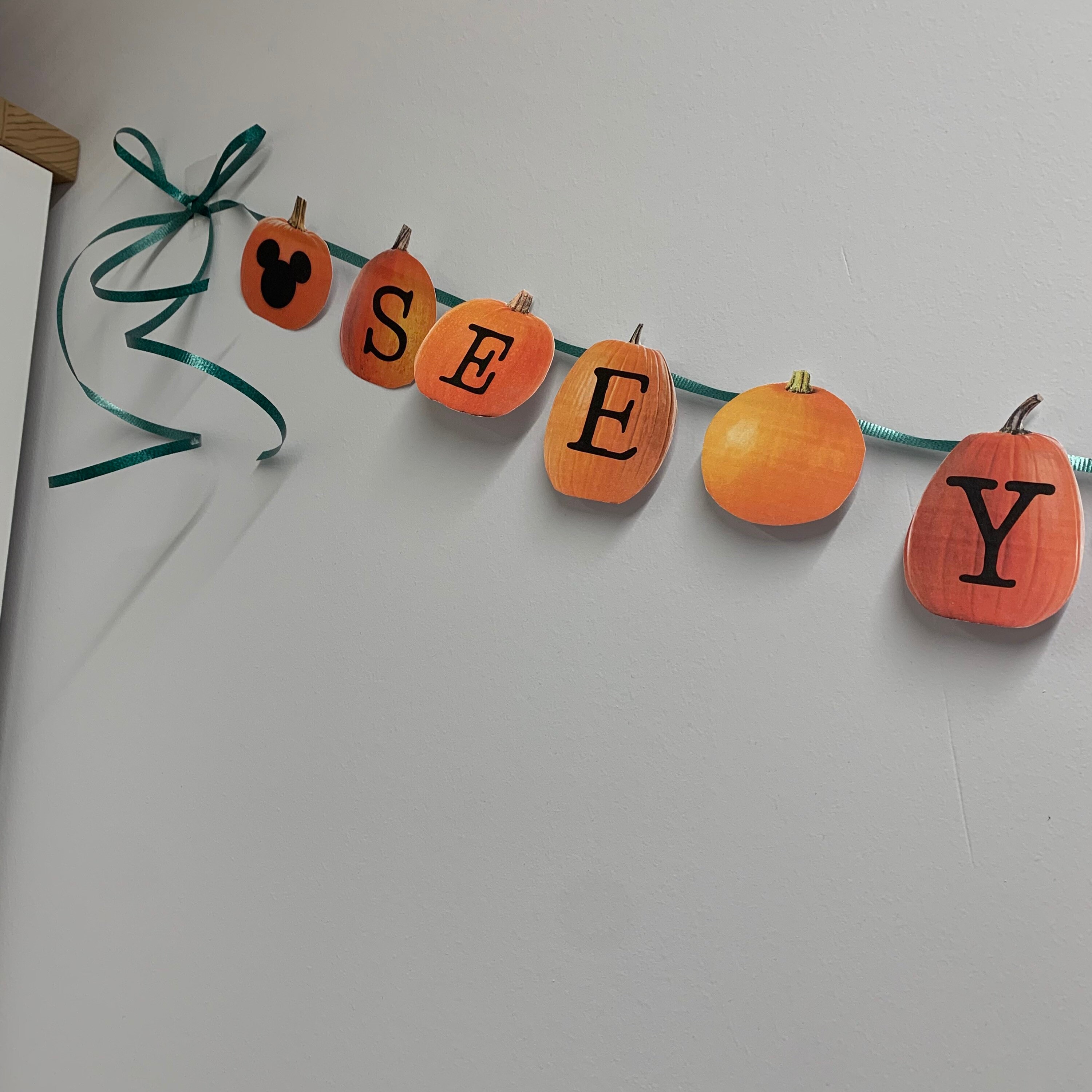 WDW Inspired See Ya Real Soon Paper Pumpkin Decorations, Instant ...