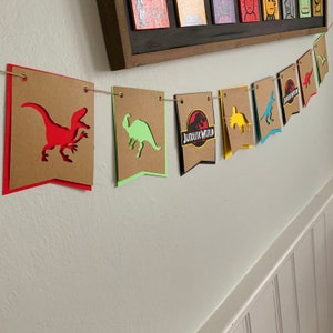 Jurassic Park Themed Dinosaur Banner, DINO Party Decorations - Etsy