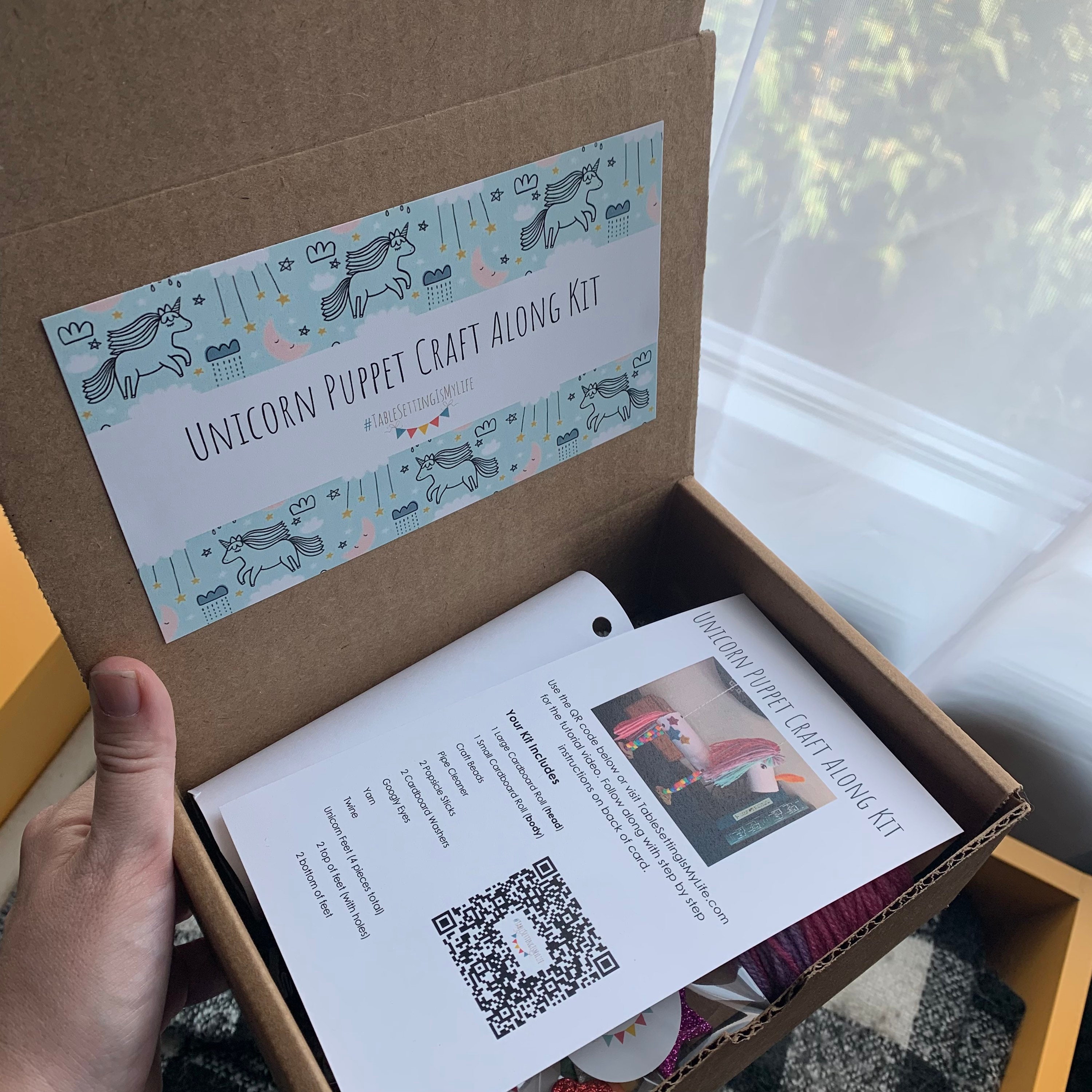 Unicorn Marionette Puppet Craft Along Kit - Etsy