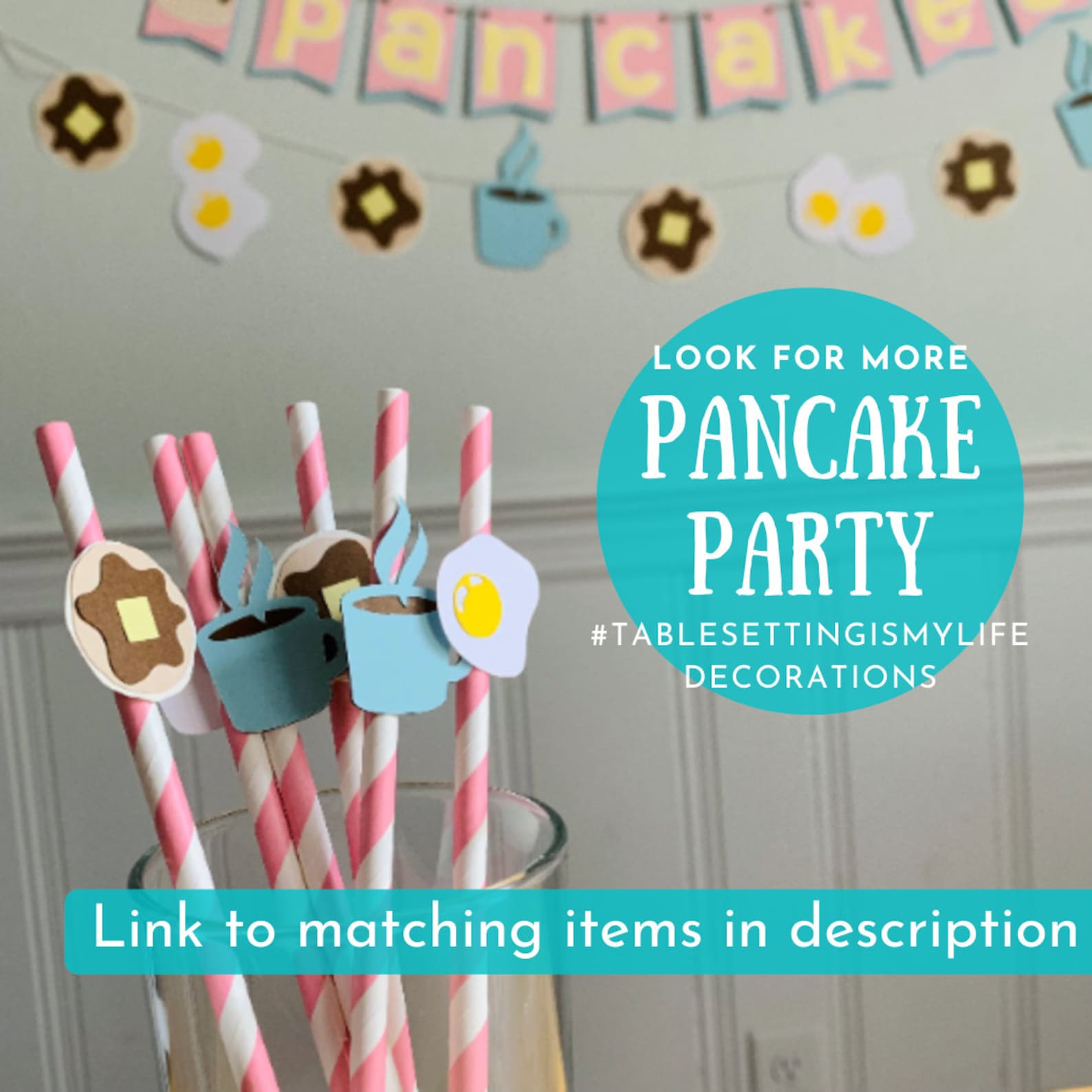 Rise and Shine Breakfast Themed Banner Party Decorations - Etsy