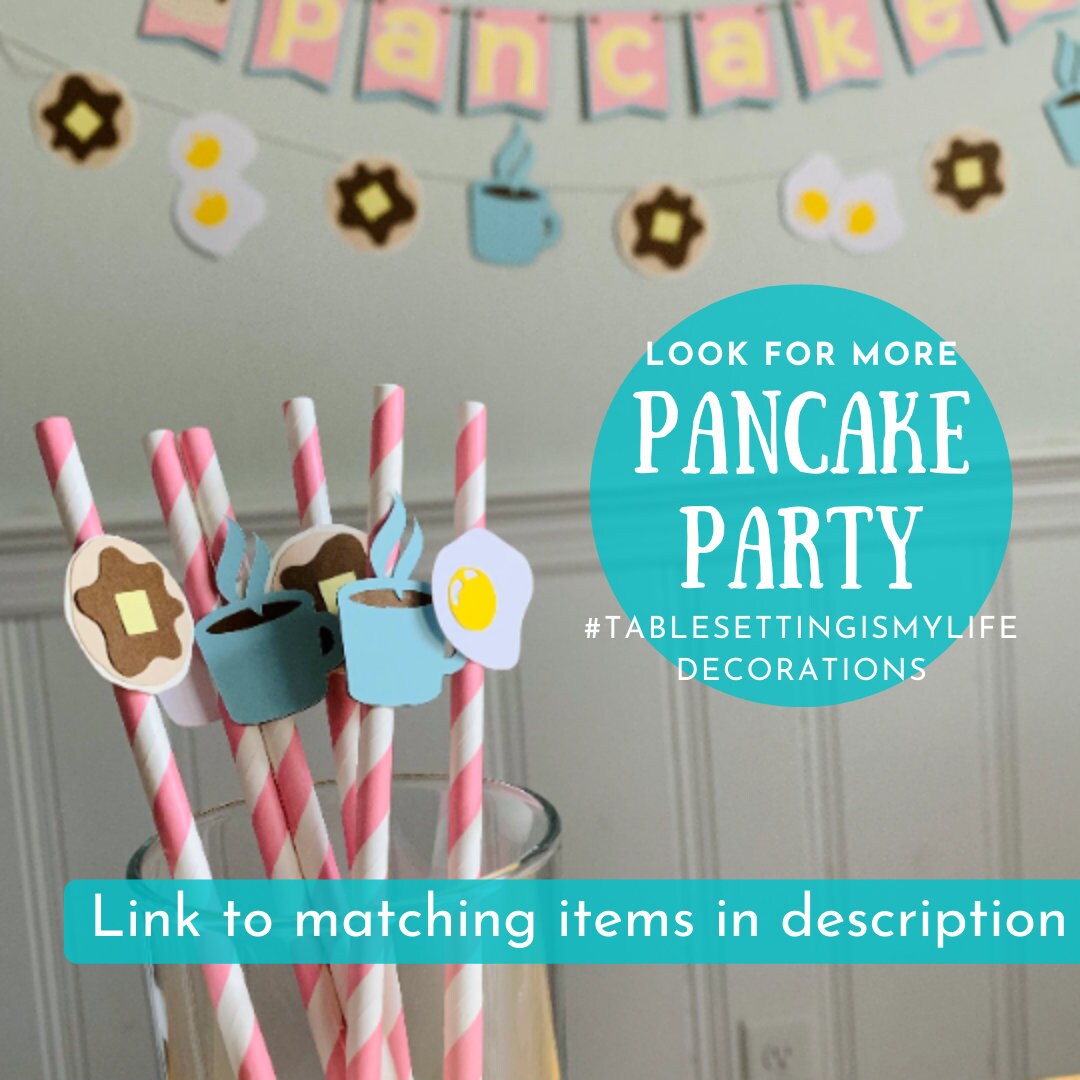 Pancakes and Pajamas Themed Breakfast Banner Party Decorations - Etsy