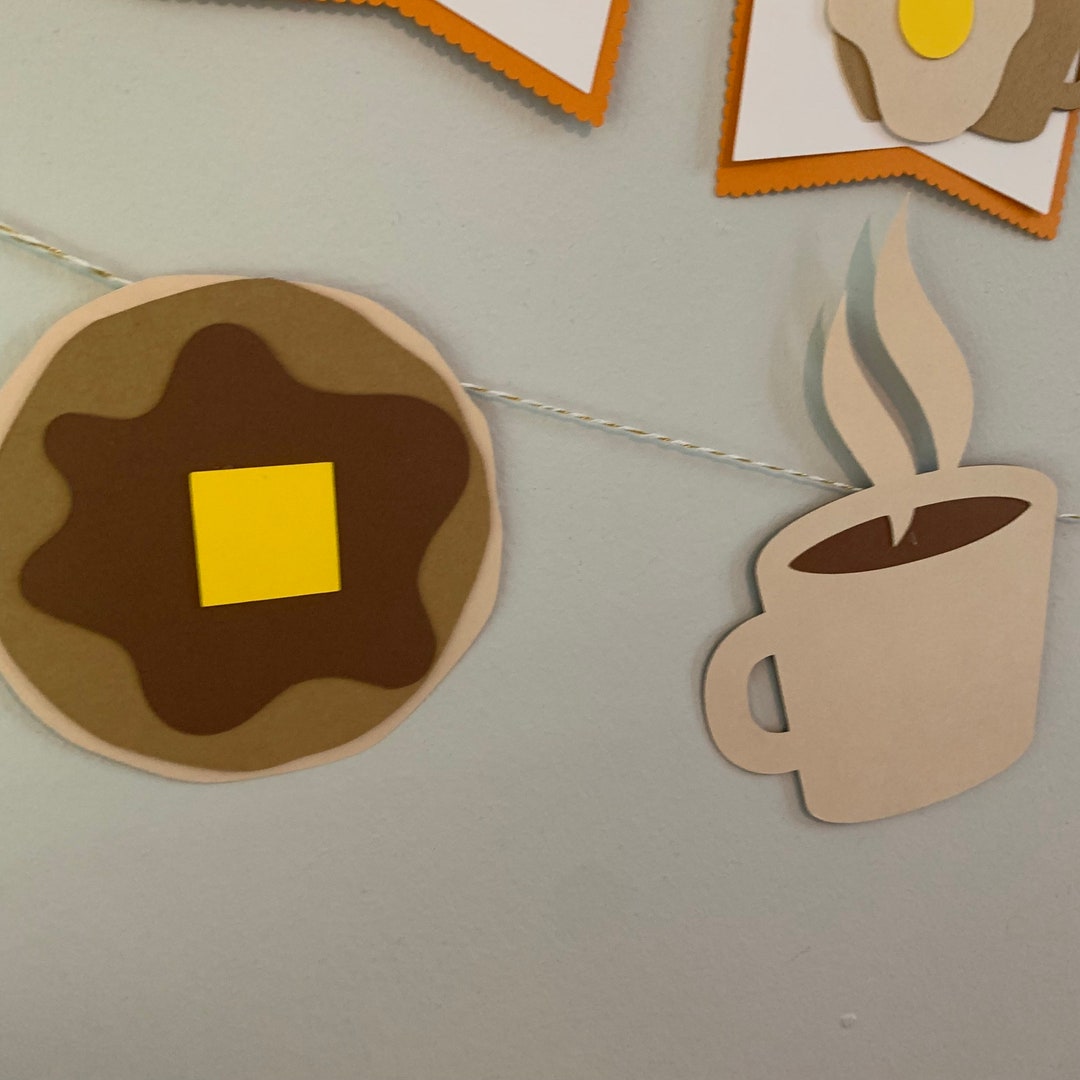 Retro Pancake Party Decoration, Paper Garland - Etsy