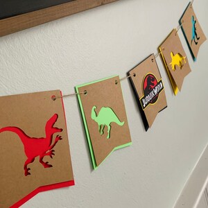 Jurassic Park Themed Dinosaur Banner, DINO Party Decorations - Etsy