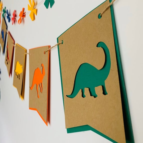Dinosaur Banner Party Decorations DINO - Etsy