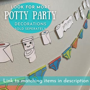 Printable Potty Party INSTANT DOWNLOAD, Just Roll With It - Etsy