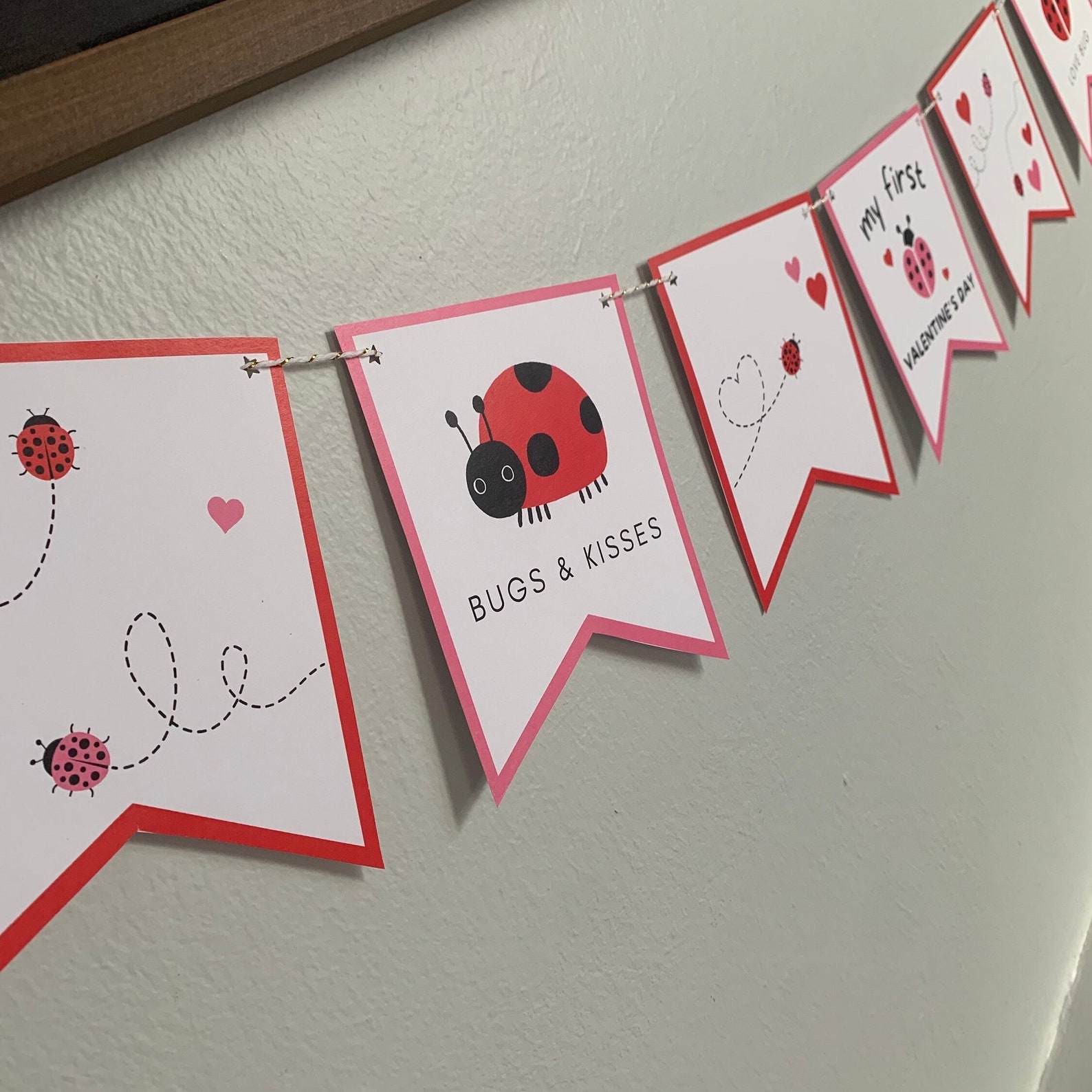 Love Bug Ladybug Banner INSTANT DOWNLOAD - Etsy