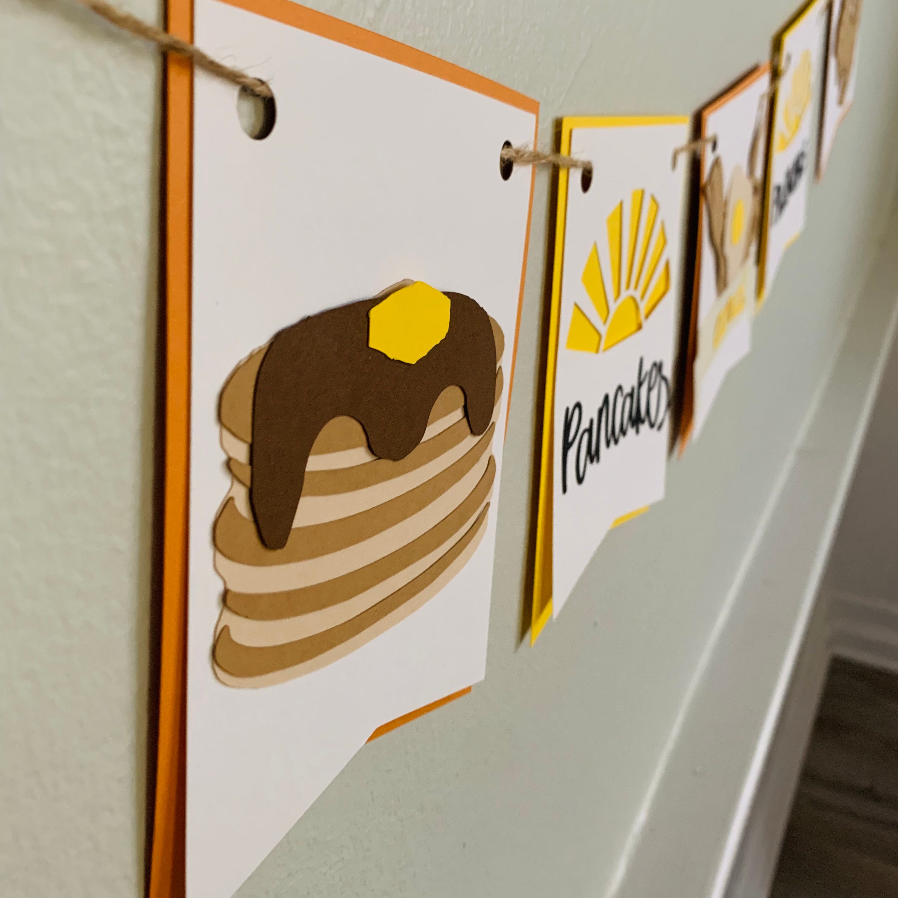 Pancakes and Pajamas Themed Breakfast Banner Party Decorations - Etsy