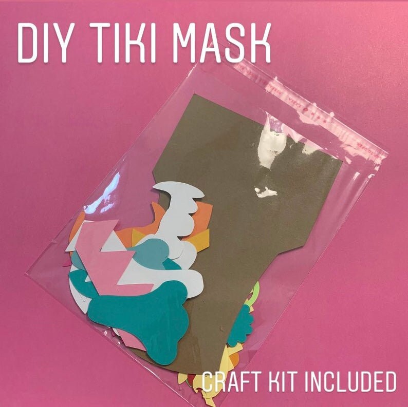 Tiki Mask Craft Kit Party Favor - Etsy