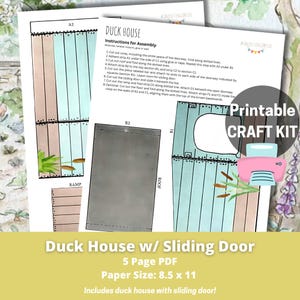 Paper Duck Pond Craft Set - Digital Download Art Project - Etsy