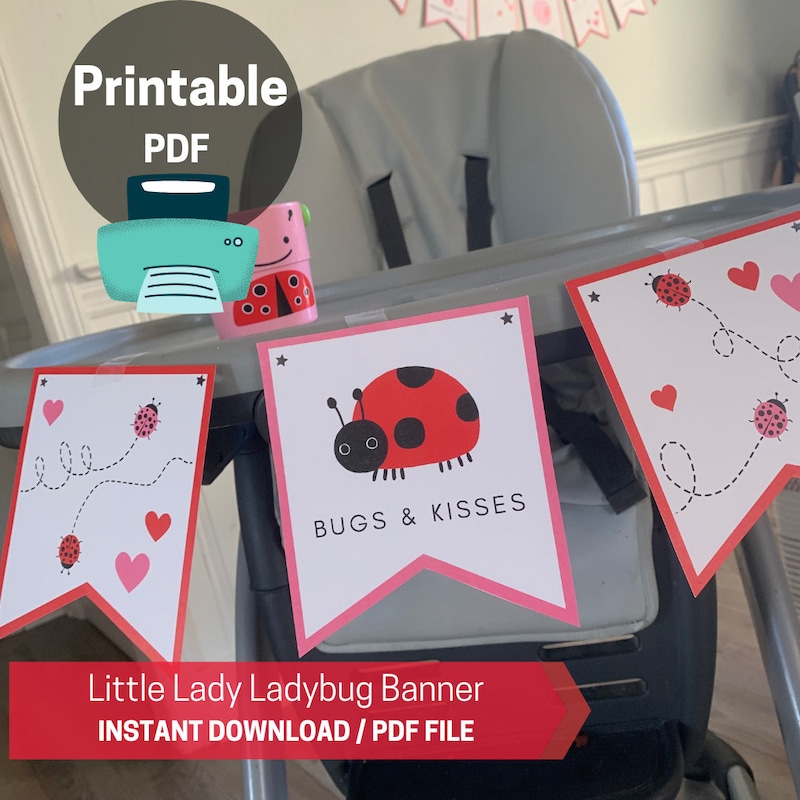 Ladybug Banner - Etsy