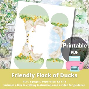 Paper Duck Pond Craft Set - Digital Download Art Project - Etsy