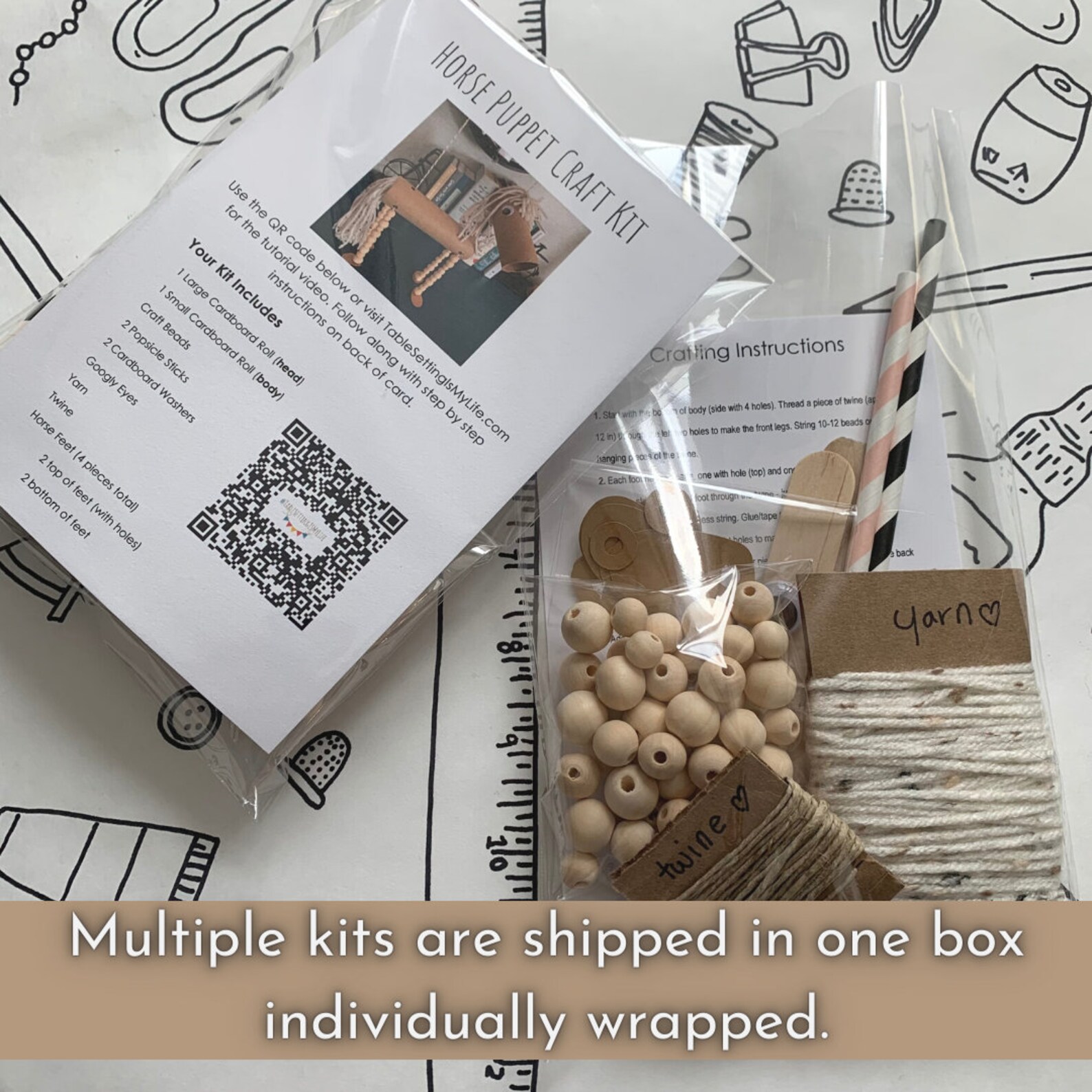 Horse Marionette Puppet Craft Kit - Etsy