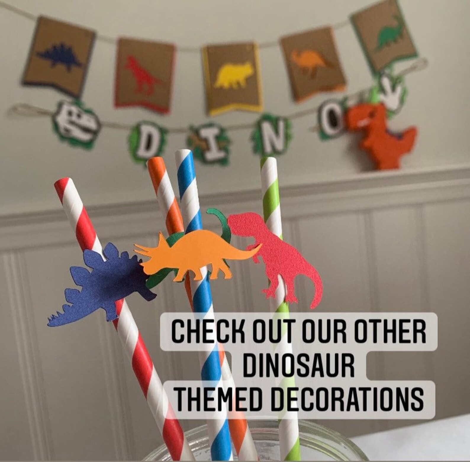 Dinosaur Decoration Set, DINO PARTY - Etsy