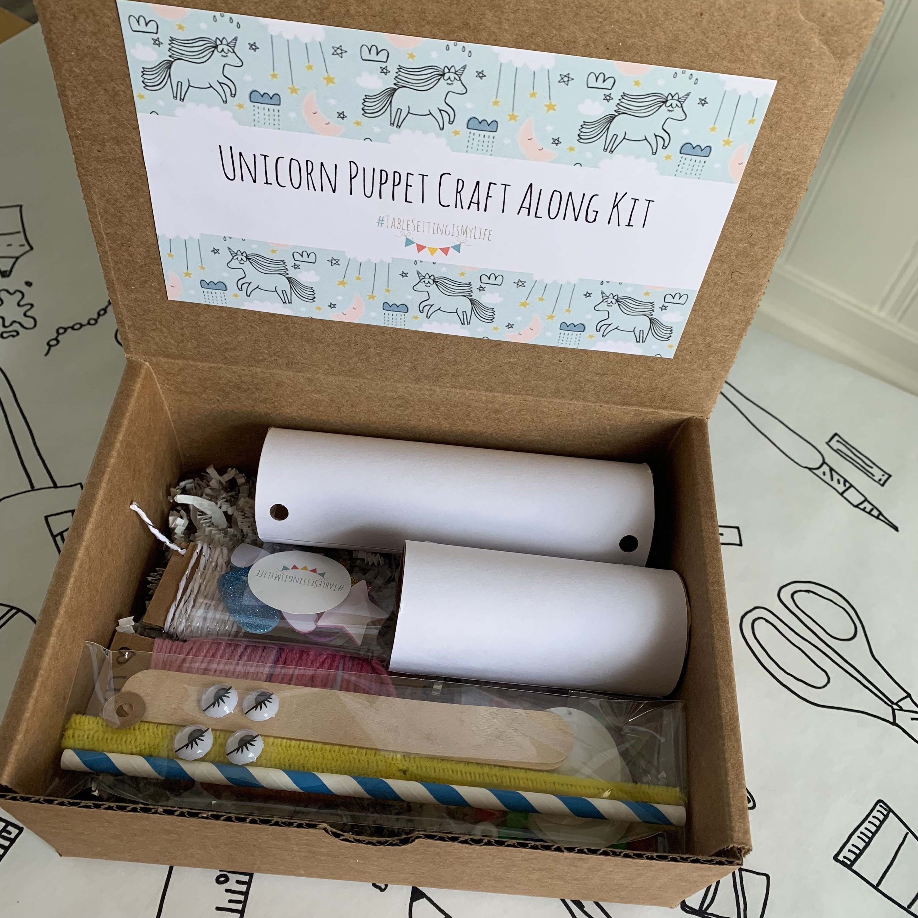 Unicorn Marionette Puppet Craft Along Kit | Etsy