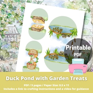 Paper Duck Pond Craft Set - Digital Download Art Project - Etsy
