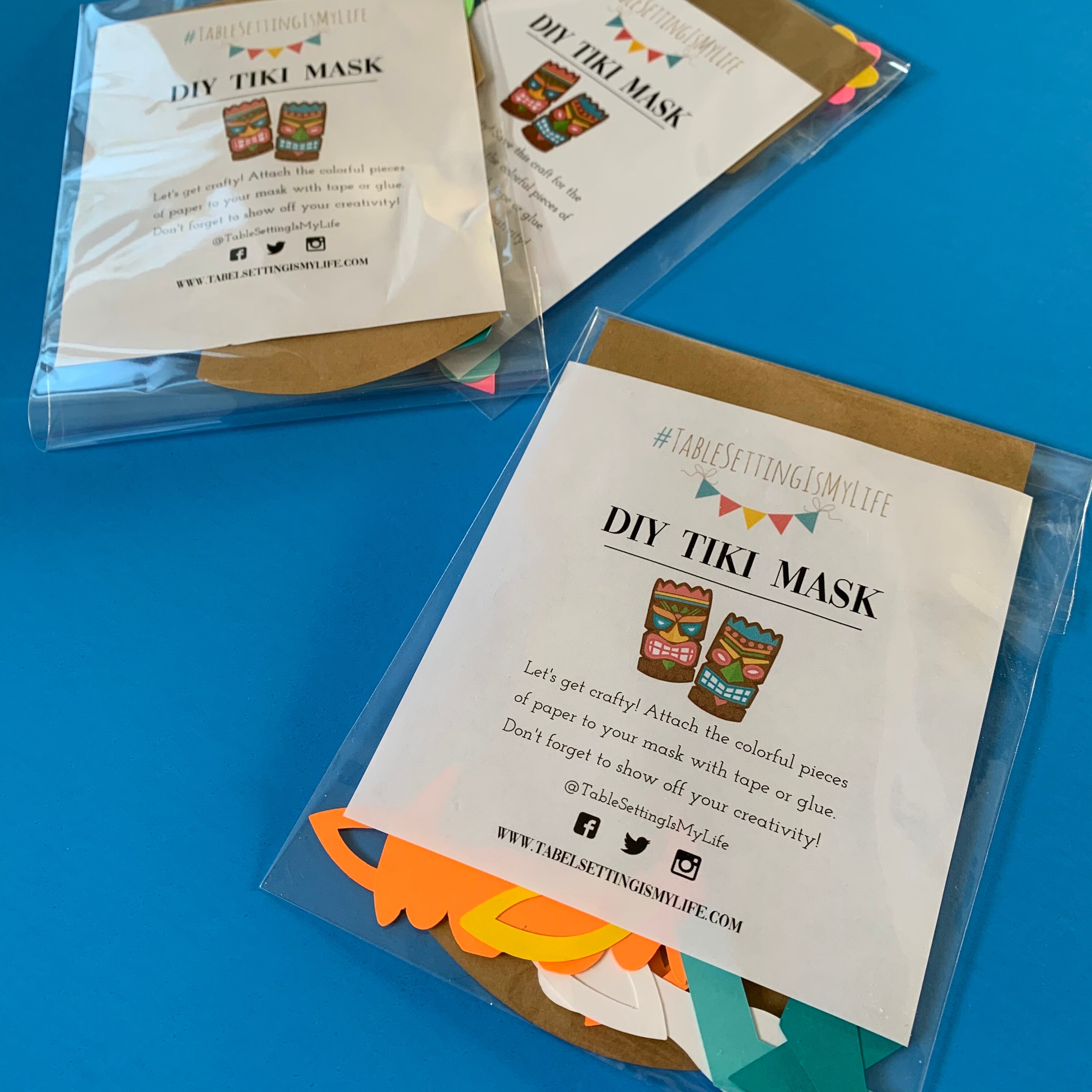 Tiki Mask Craft Kit Party Favor - Etsy