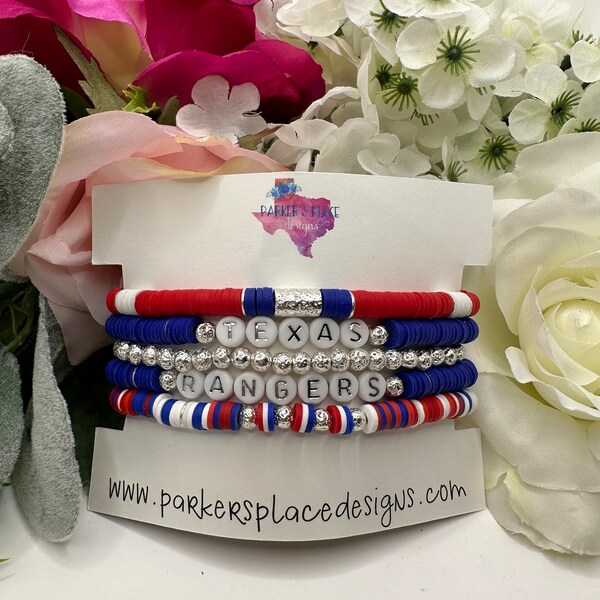 Texas Rangers Beads for Jewelry - Etsy