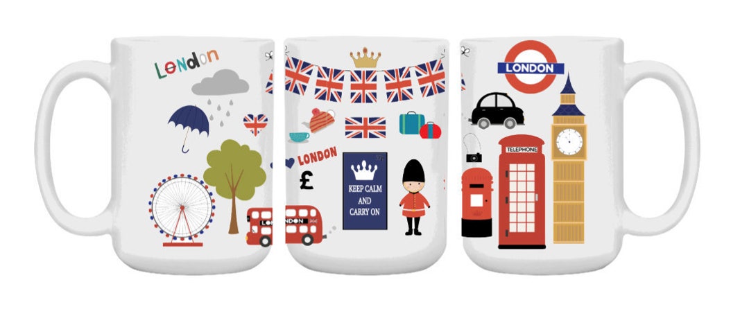 London Coffee, Tea Mug. Travel London Mug. London Sightseeing Mug ...