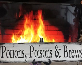 Apothecary Potions Poisons Elixirs & Brews Signs. Halloween | Etsy