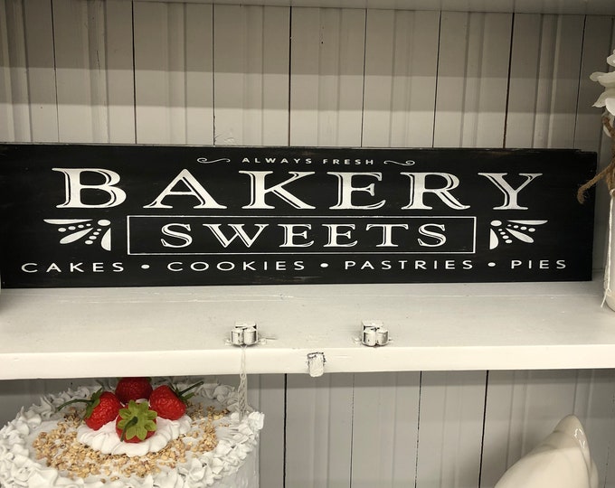 Black Bakery Sign - Etsy