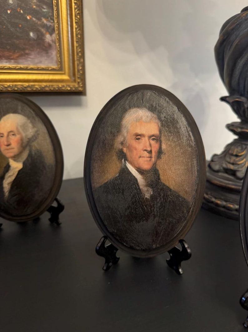 Rustic Founding Fathers Portraits: Colonial, Americana, Wood Signs ...