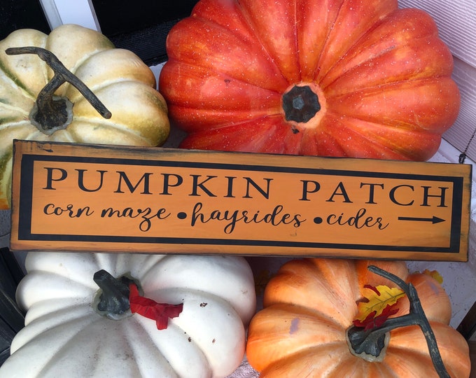 Pumpkin Patch Sign. Fall Decor. Autumn Season. Halloween Decor. - Etsy