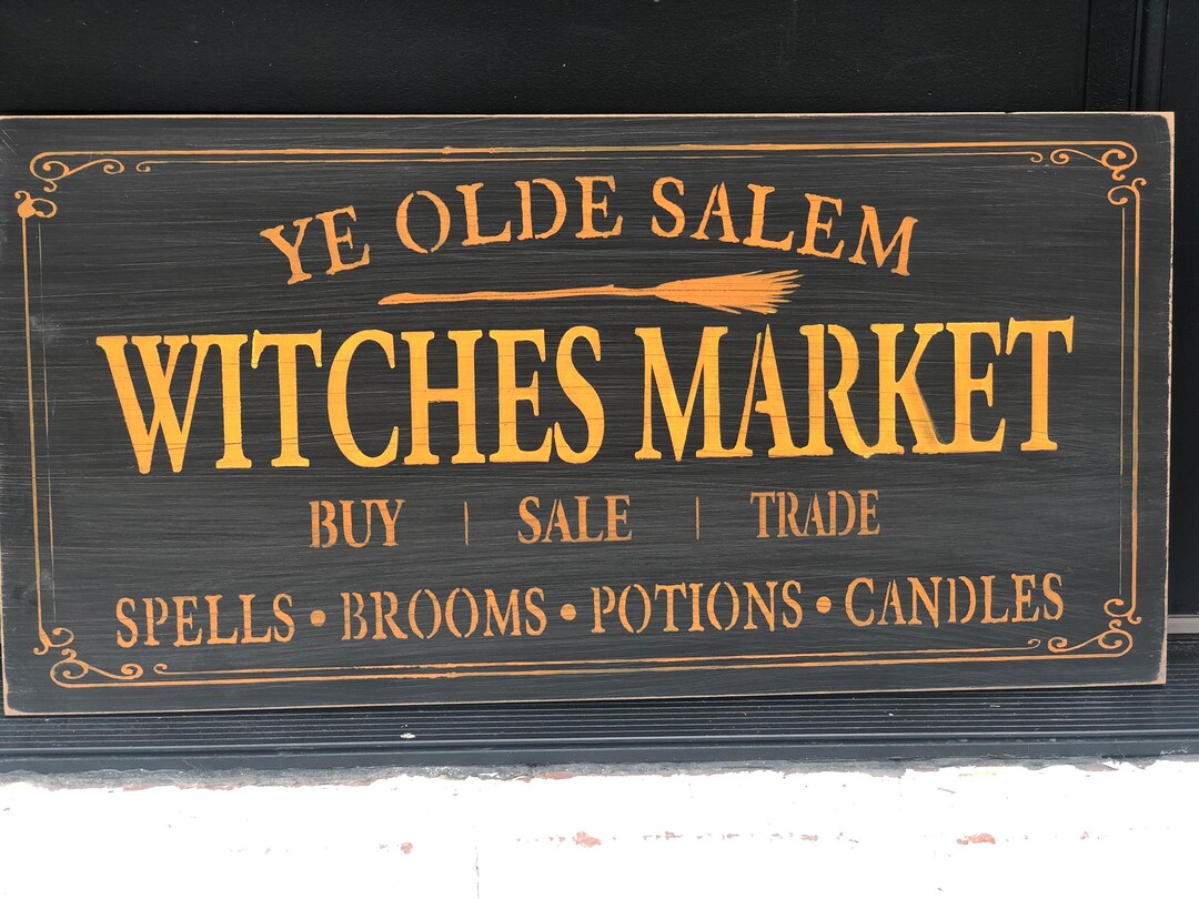 Witches Market Sign. Great for All Year but Perfect for Halloween. the ...