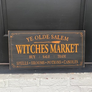 Witches Market Sign. Great for All Year but Perfect for Halloween. the ...