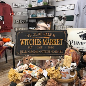 Witches Market Sign. Great for All Year but Perfect for Halloween. the ...
