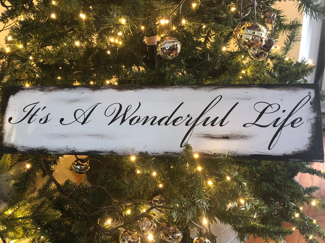 It's a Wonderful Life Sign. Great Old Fashion Christmas Sign. - Etsy