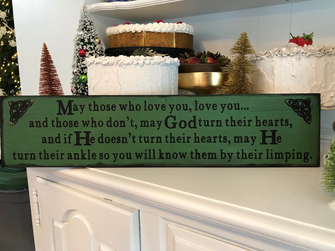 Irish Blessing Sign. Very Funny Irish Sign for Your House. Great Gift ...
