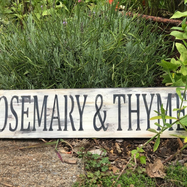 Thyme Sign - Etsy